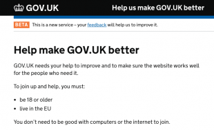 Launching a user research panel for GOV.UK – User research in government