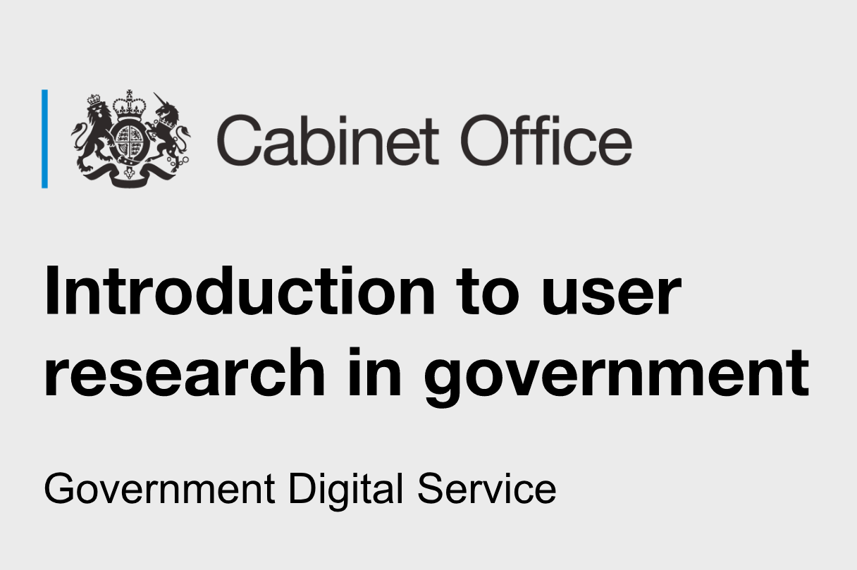 Iterating training through user research – User research in government